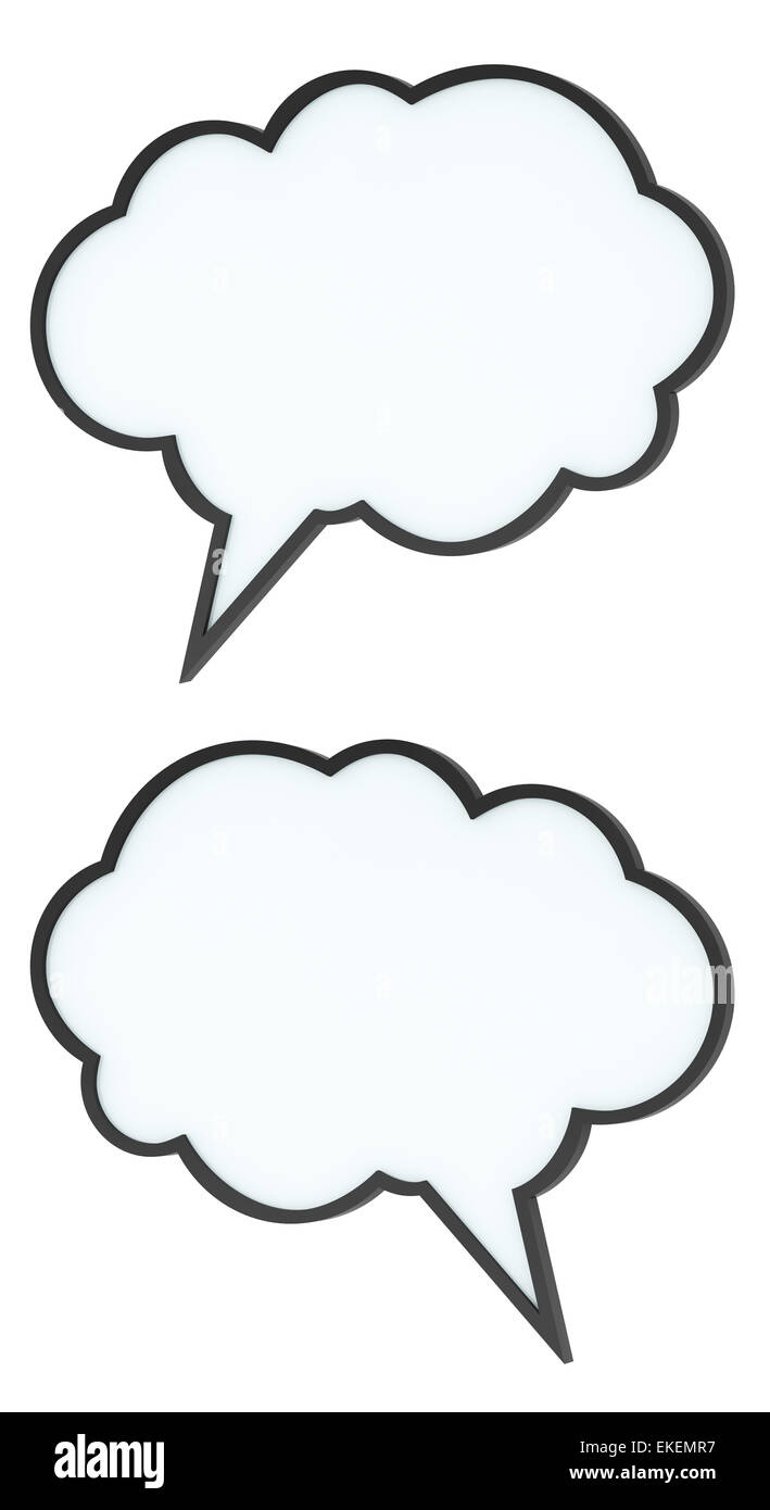 Set of emptyspeech bubbles (tag clouds Stock Photo - Alamy