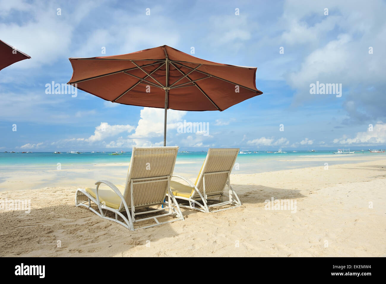 Chaise lounge at beach Stock Photo - Alamy