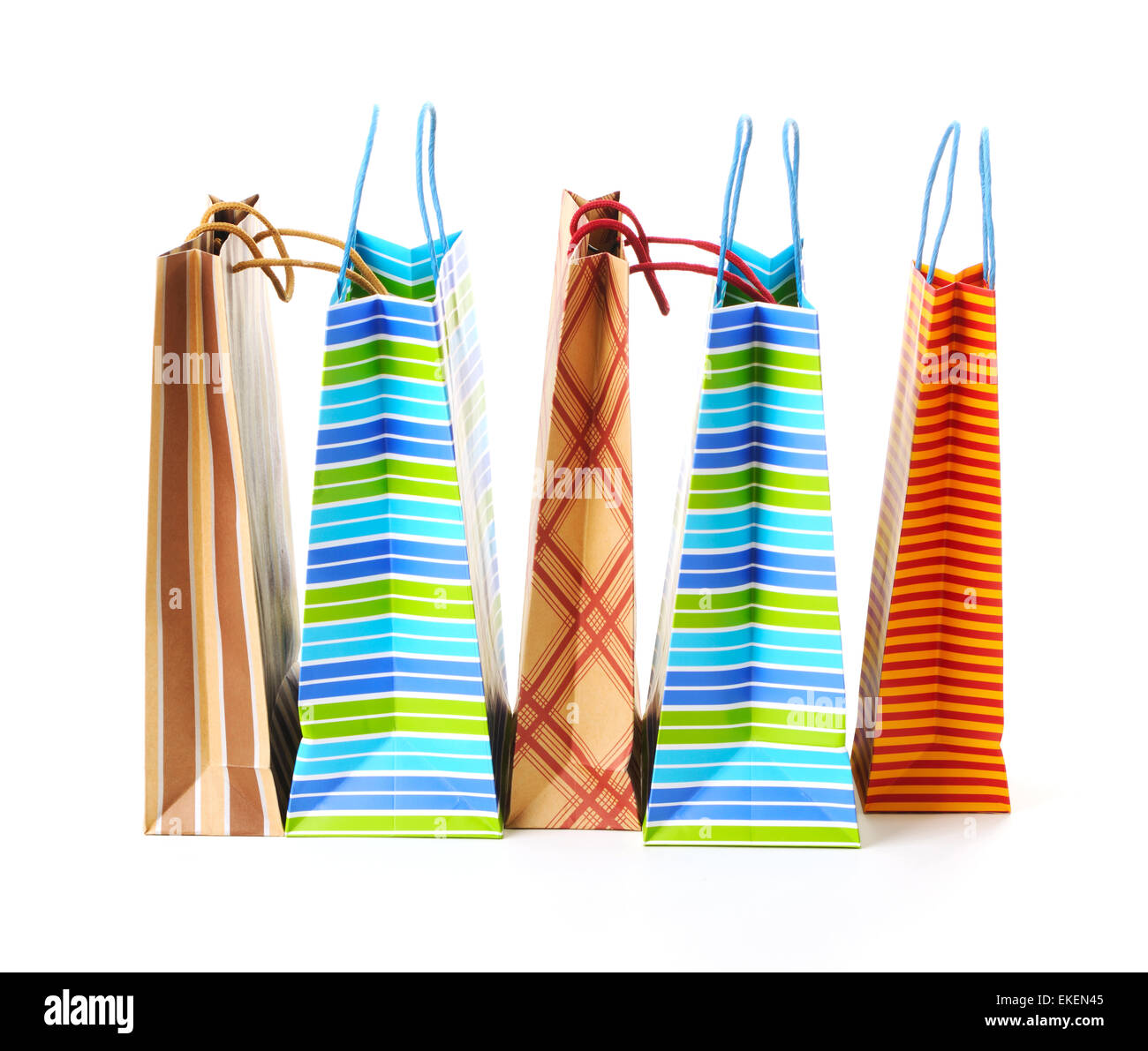 Five white paper bags hi-res stock photography and images - Alamy
