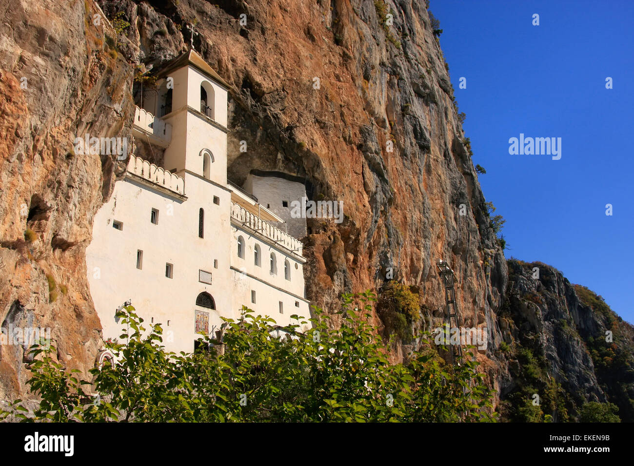 Upper church of Ostrog Monastery, Montenegro, Balkans Stock Photo - Alamy