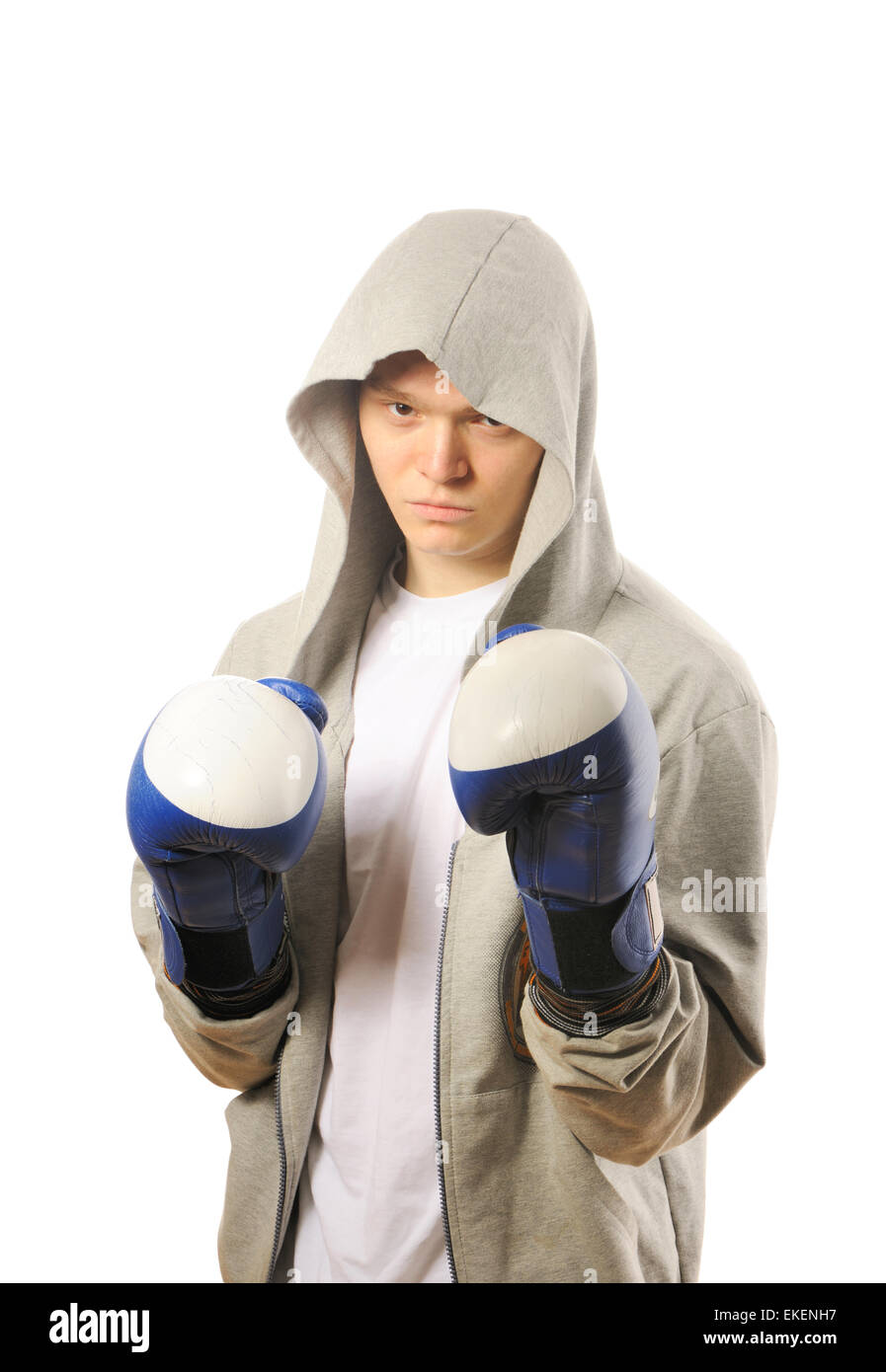 Man training boxing Stock Photo - Alamy