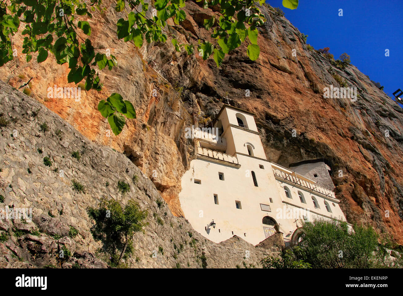 Upper church of Ostrog Monastery, Montenegro, Balkans Stock Photo - Alamy