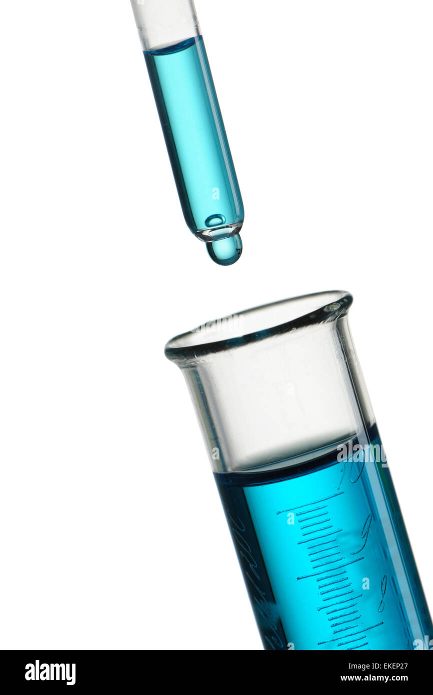 Drop into beaker hi-res stock photography and images - Alamy