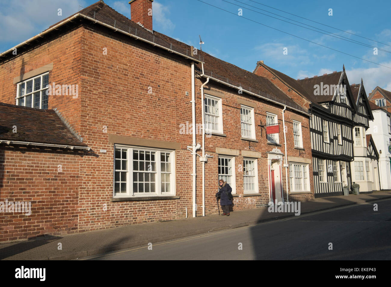 Streets and buildings in Ledbury, Herefordshire Stock Photo - Alamy
