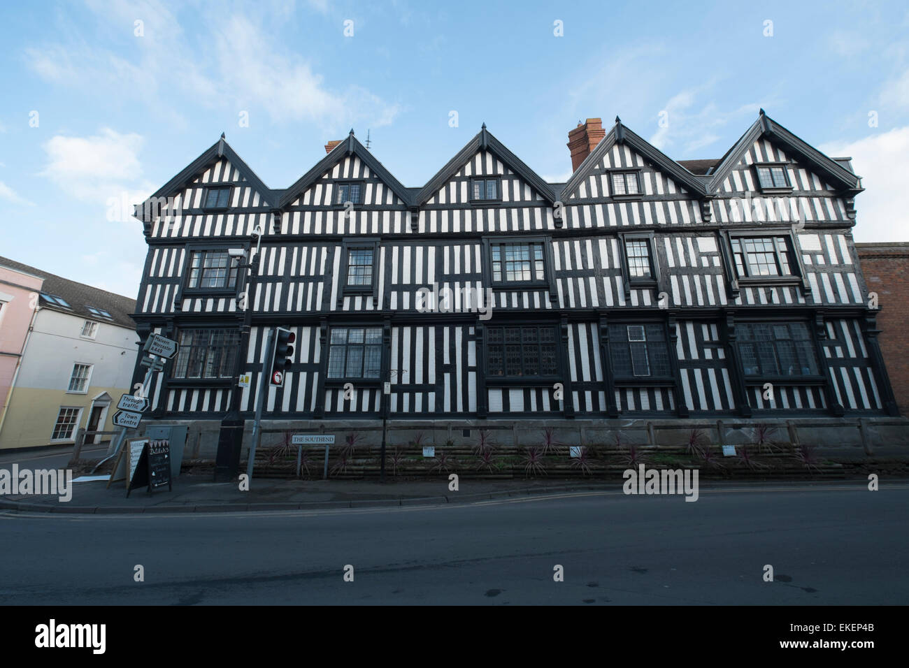 Streets and buildings in Ledbury, Herefordshire Stock Photo - Alamy