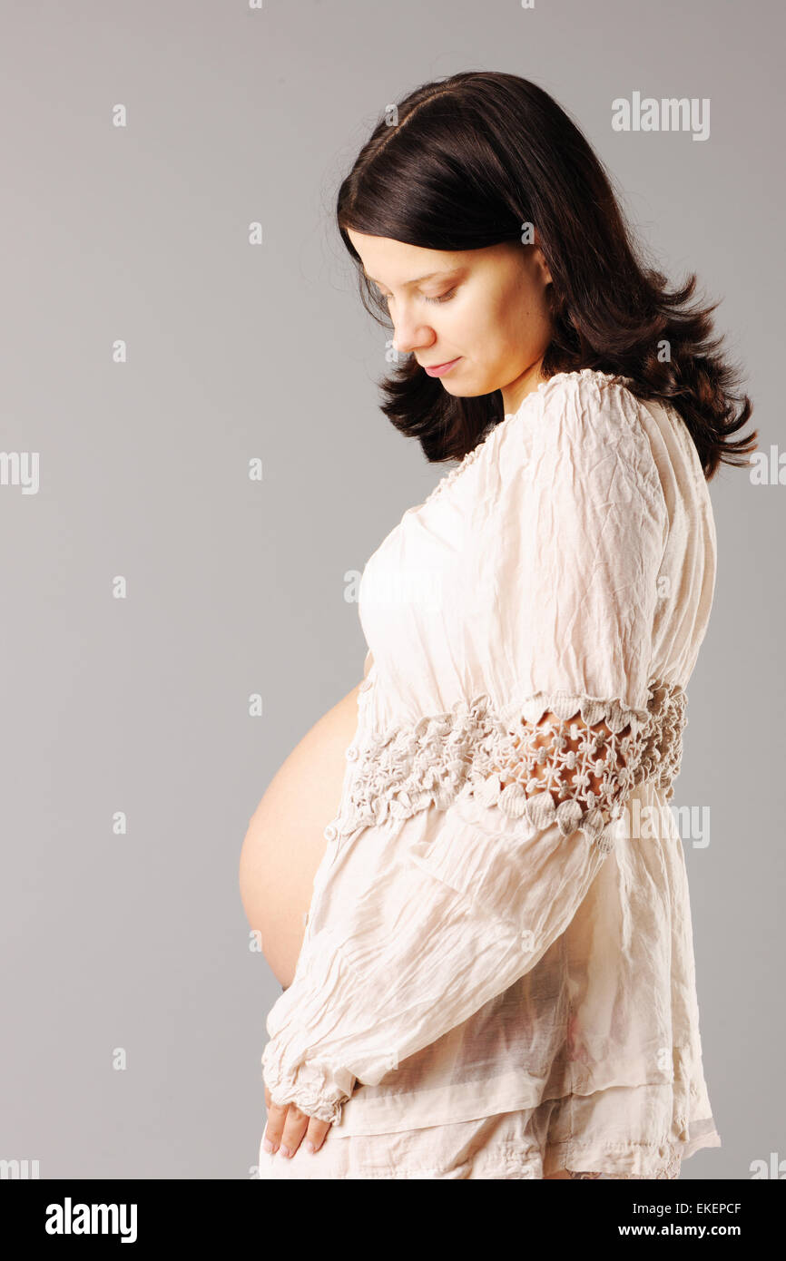Beautiful portrait pregnant woman hi-res stock photography and images ...