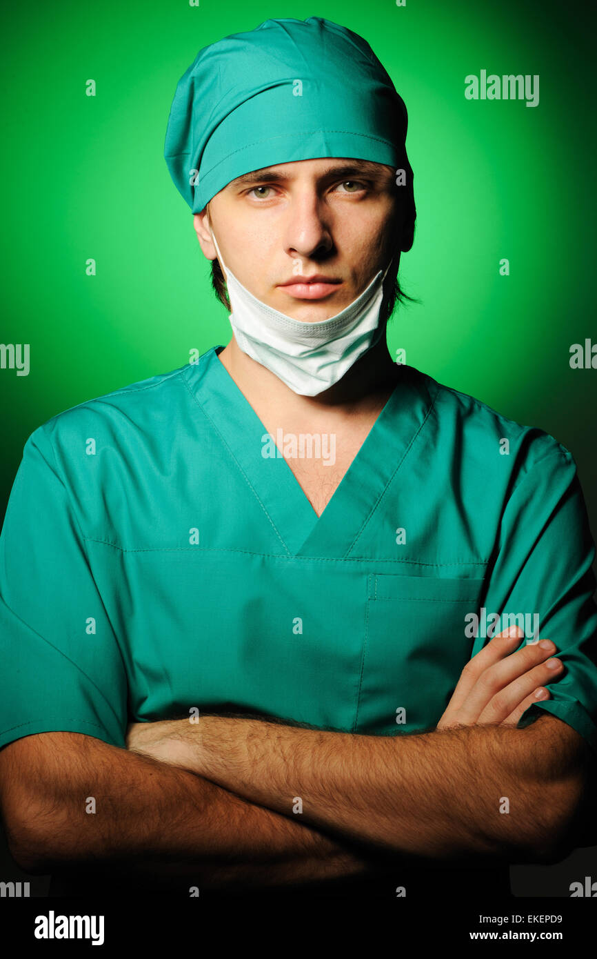 Professional surgeon in mask hi-res stock photography and images - Alamy