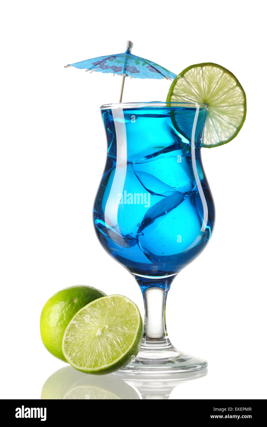 Blue Curacao cocktail Stock Photo - Alamy