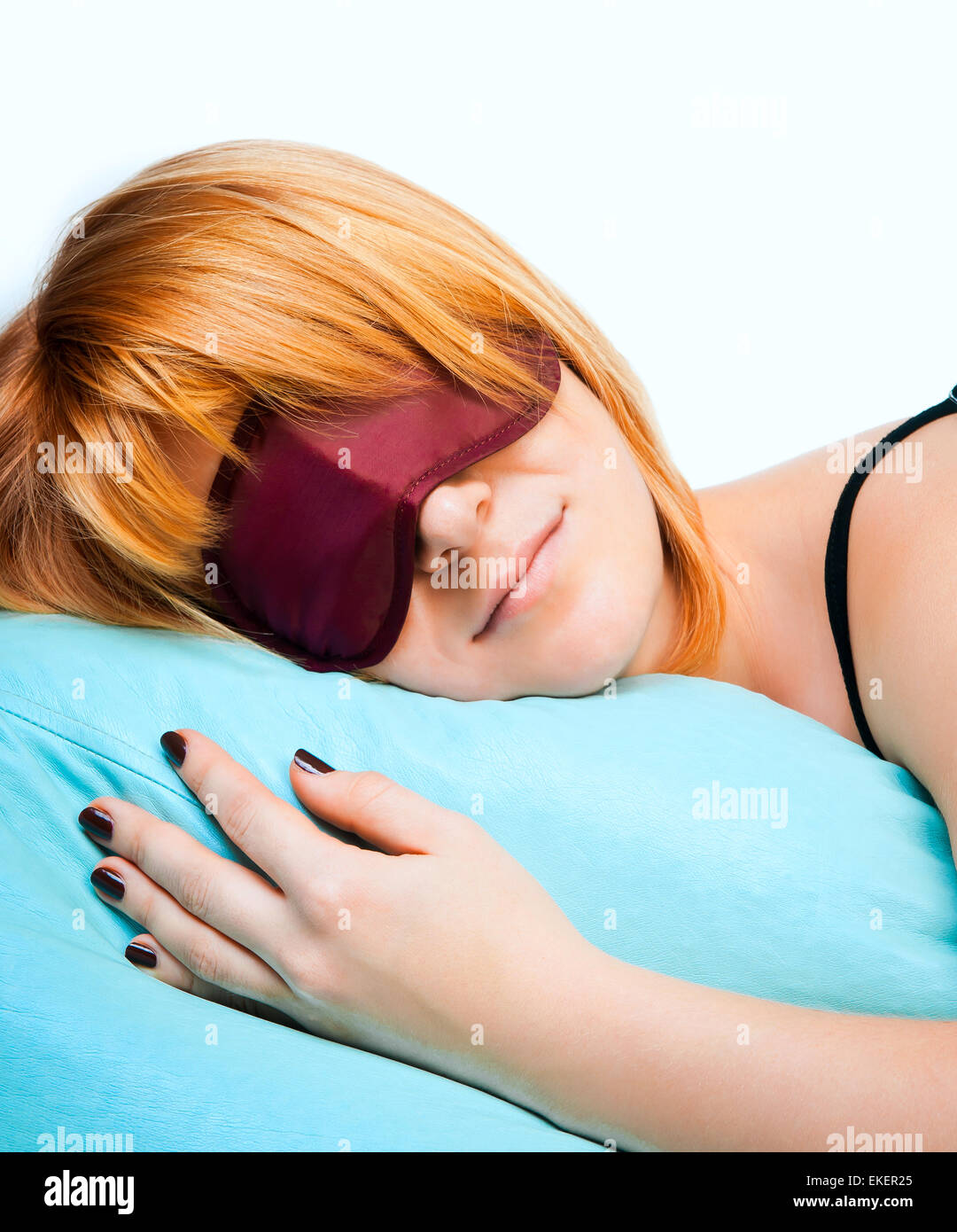 Female sleep mask hi-res stock photography and images - Alamy