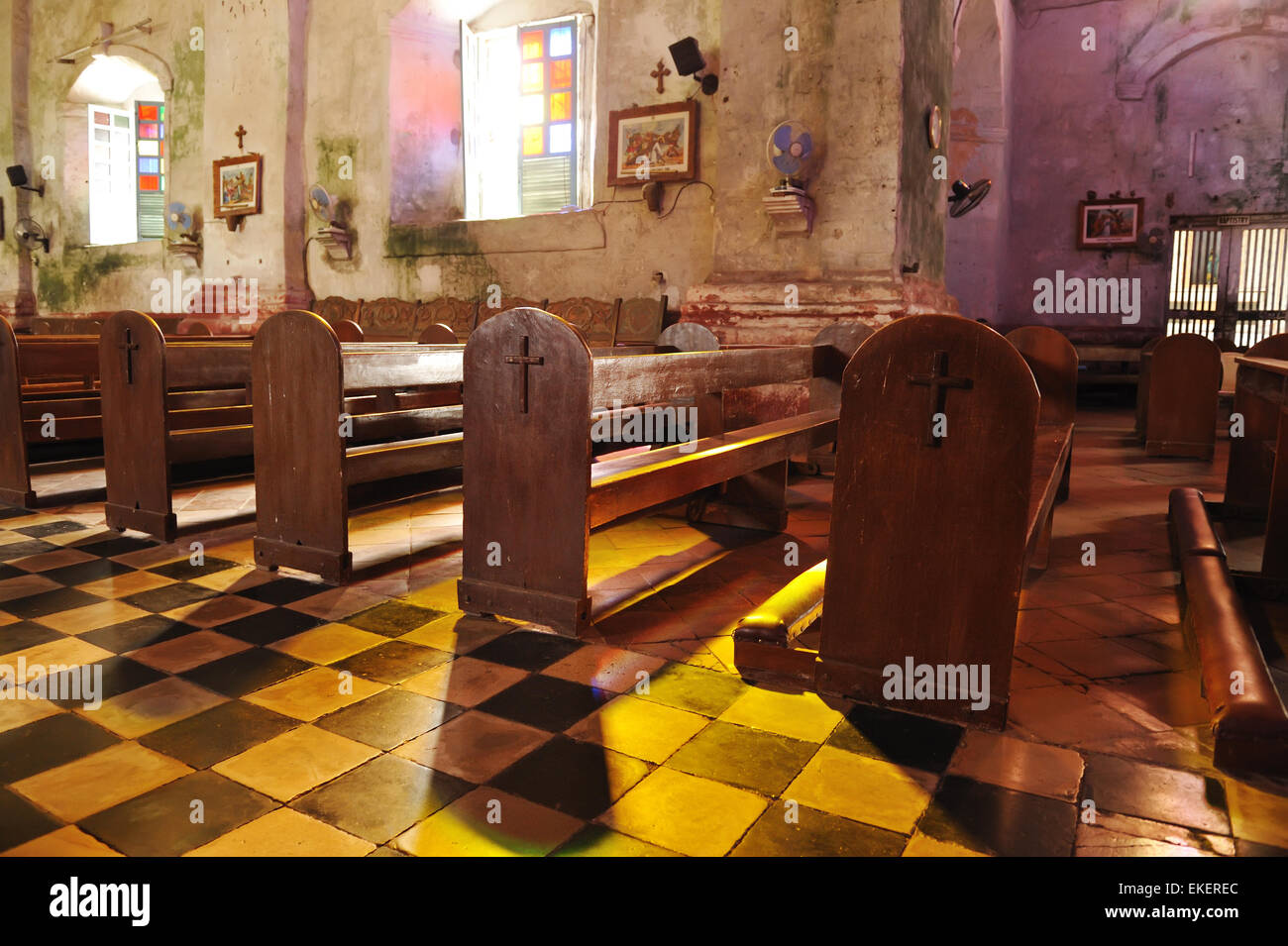 Old catholic church Stock Photo - Alamy