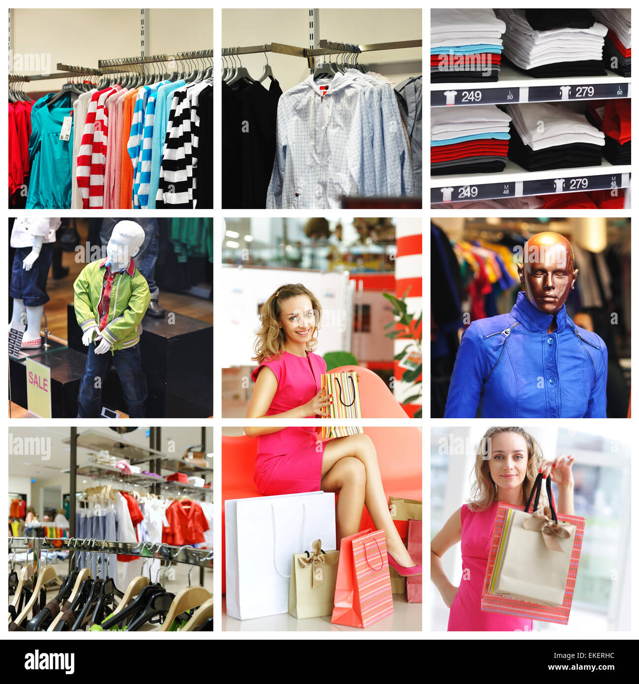 Shopping collage hi-res stock photography and images - Alamy