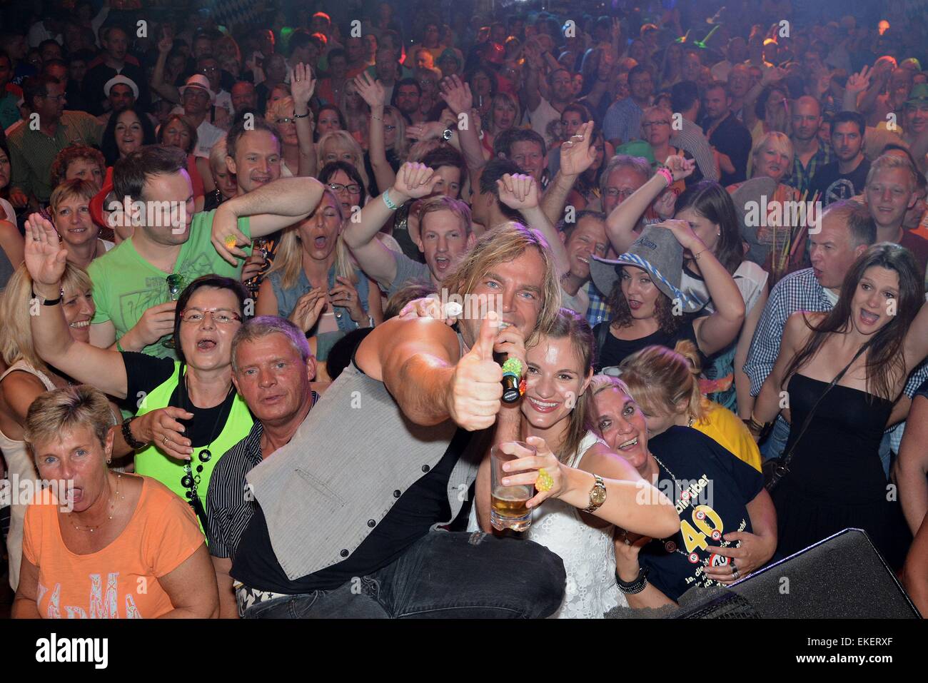 German band Münchener Freiheit performing their debut concert in ...