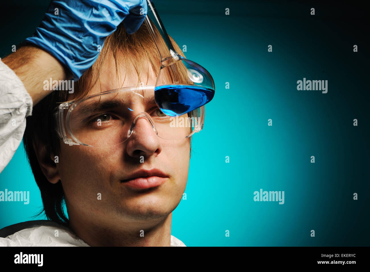 Scientist laboratory protection glasses test hi-res stock photography ...