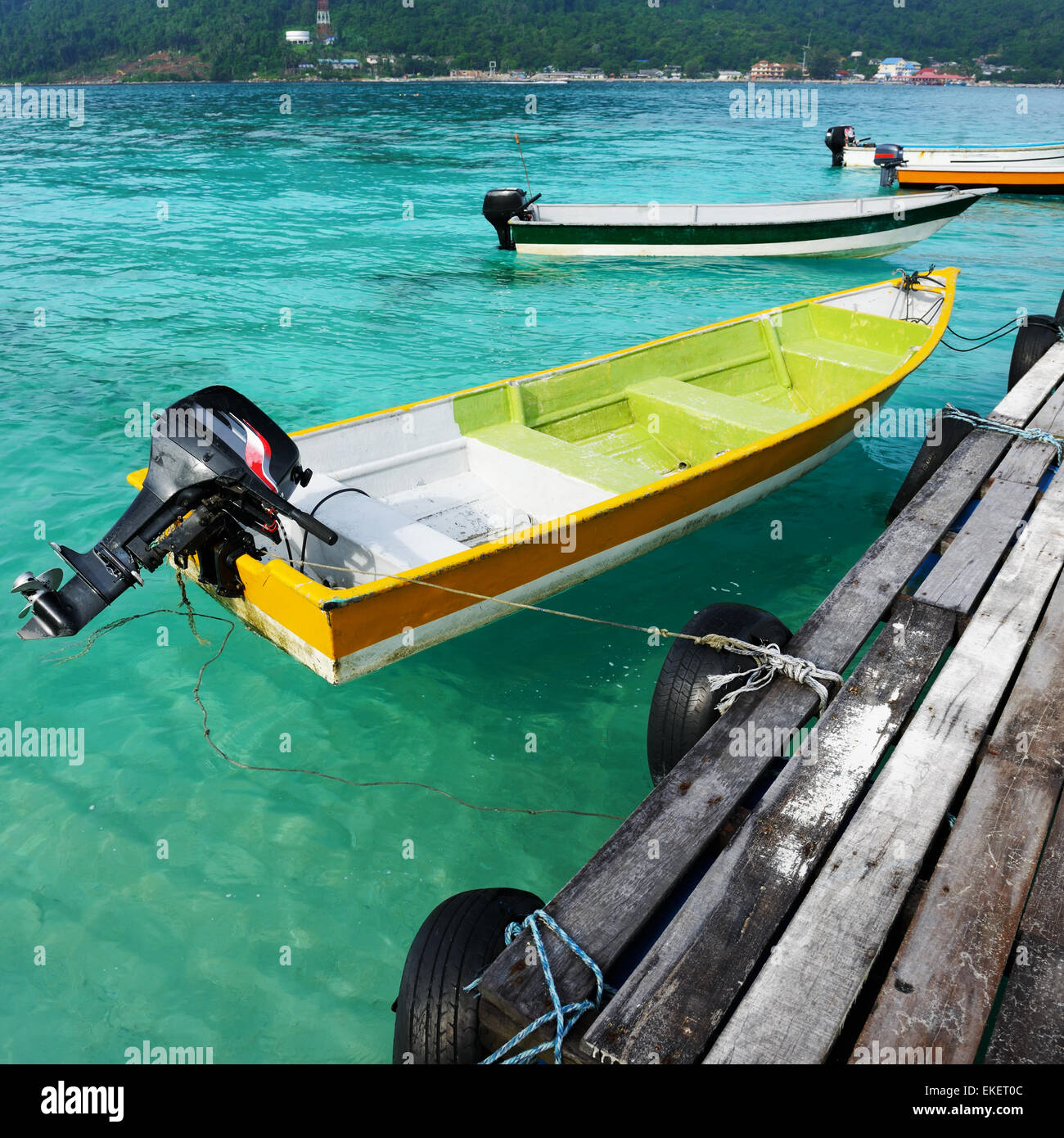 Beautiful beach jetty Stock Photo - Alamy