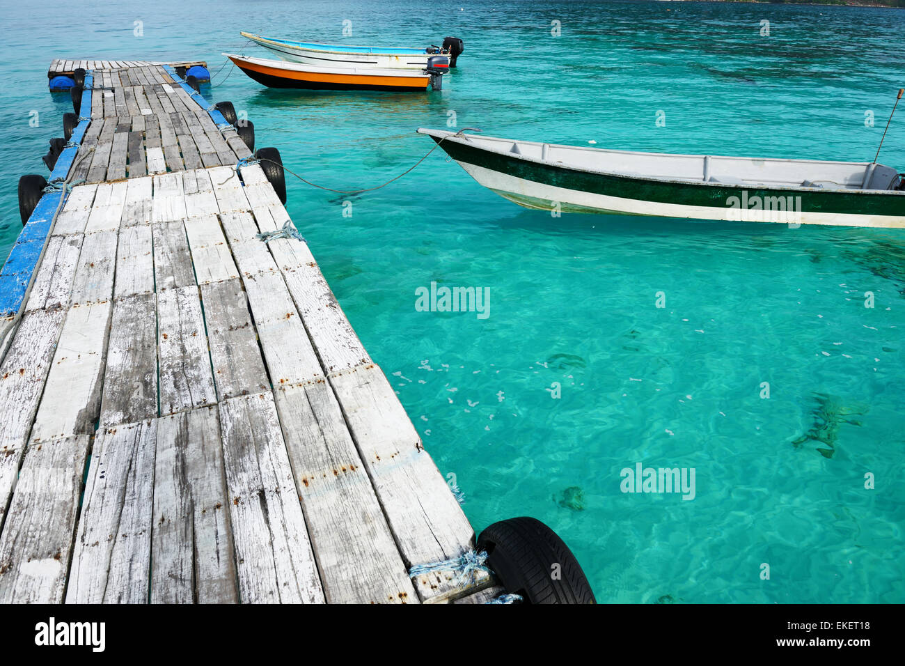 Beautiful beach jetty Stock Photo - Alamy