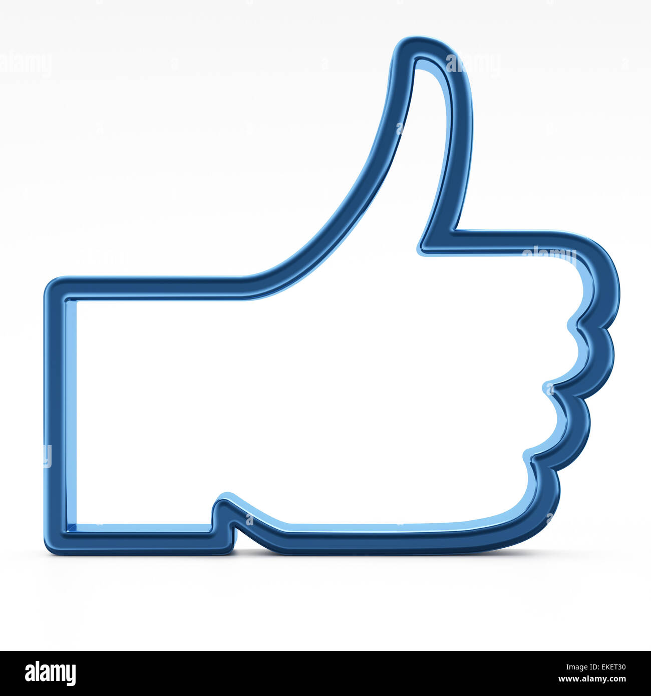 Like symbol on white background Stock Photo - Alamy