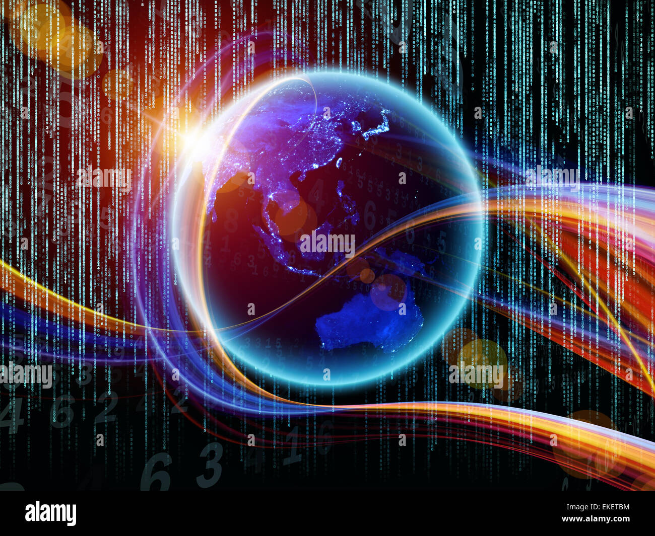 Propagation of Information Stream Stock Photo - Alamy