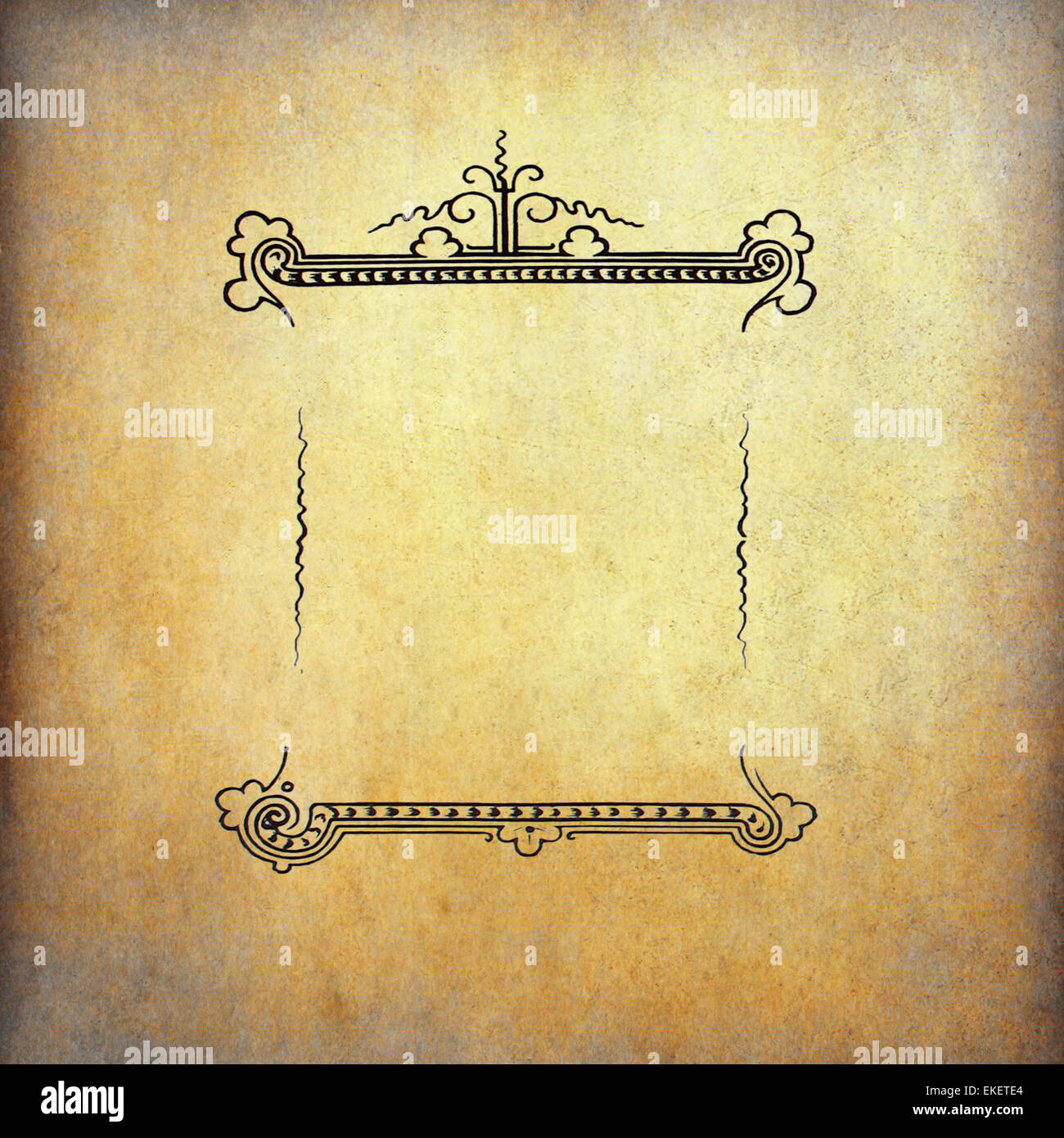 Vintage classical label on old paper with copy space Stock Photo - Alamy