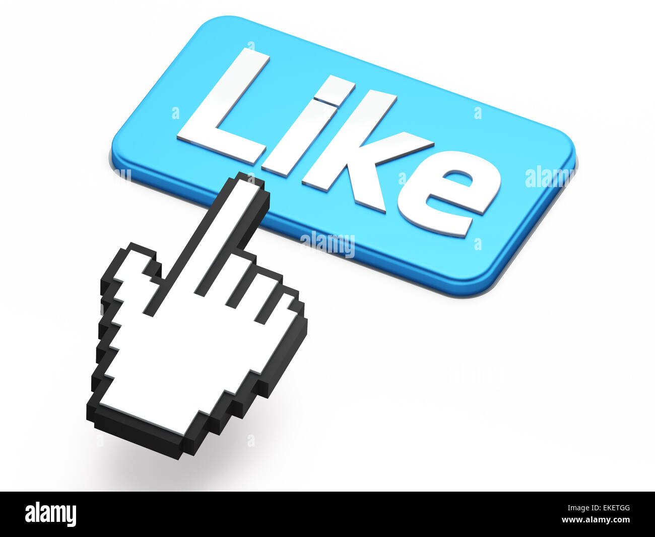 Hand shaped cursor hi-res stock photography and images - Alamy