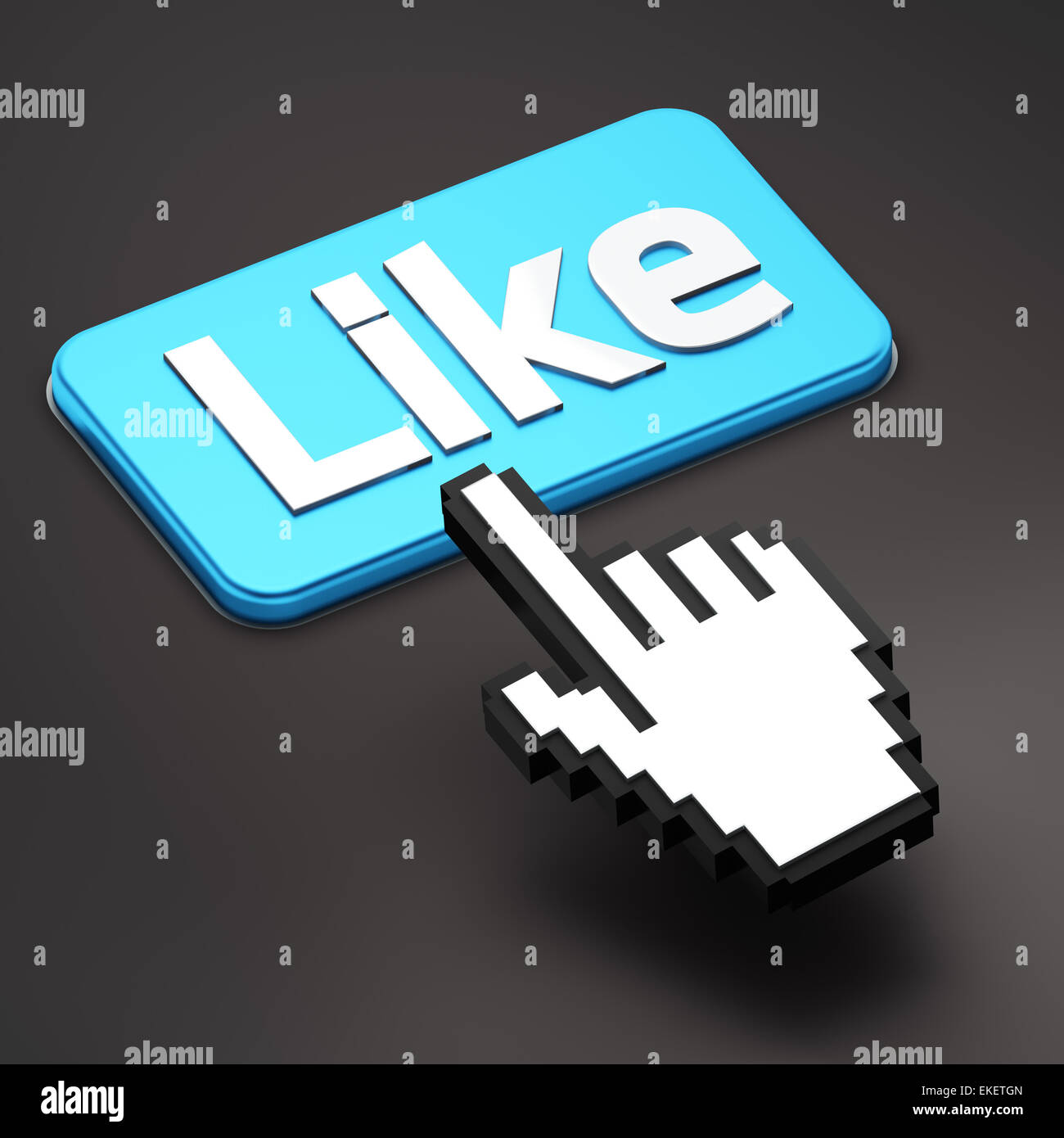 Hand shaped cursor hi-res stock photography and images - Alamy