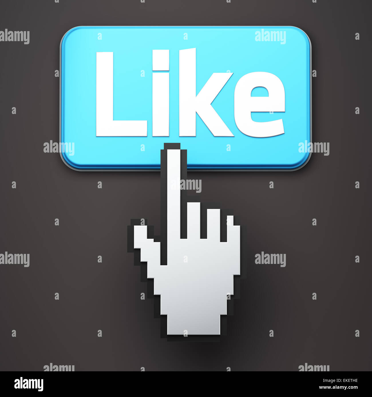 Hand shaped cursor hi-res stock photography and images - Alamy