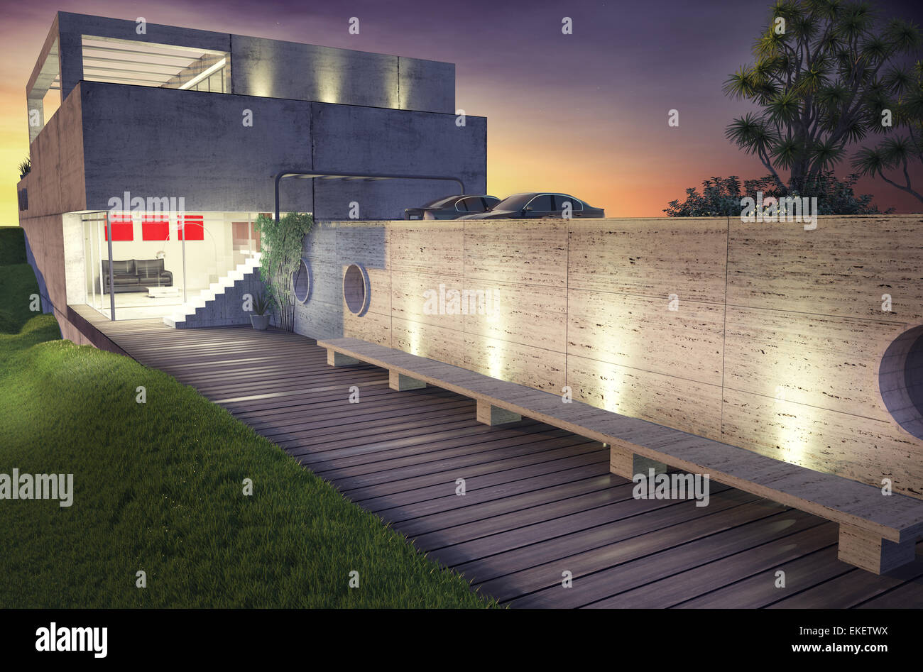 Modern mansion house hi-res stock photography and images - Alamy