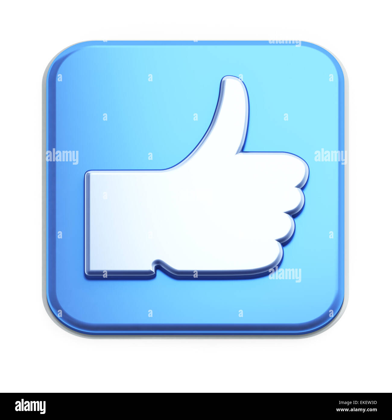Like button 3d render on white Stock Photo - Alamy