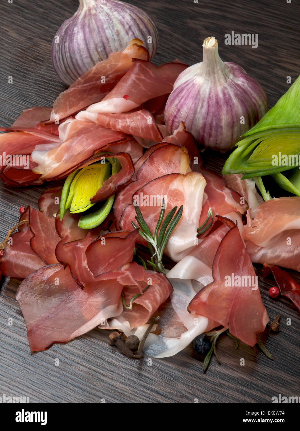 Arrangement of Jamon Stock Photo - Alamy