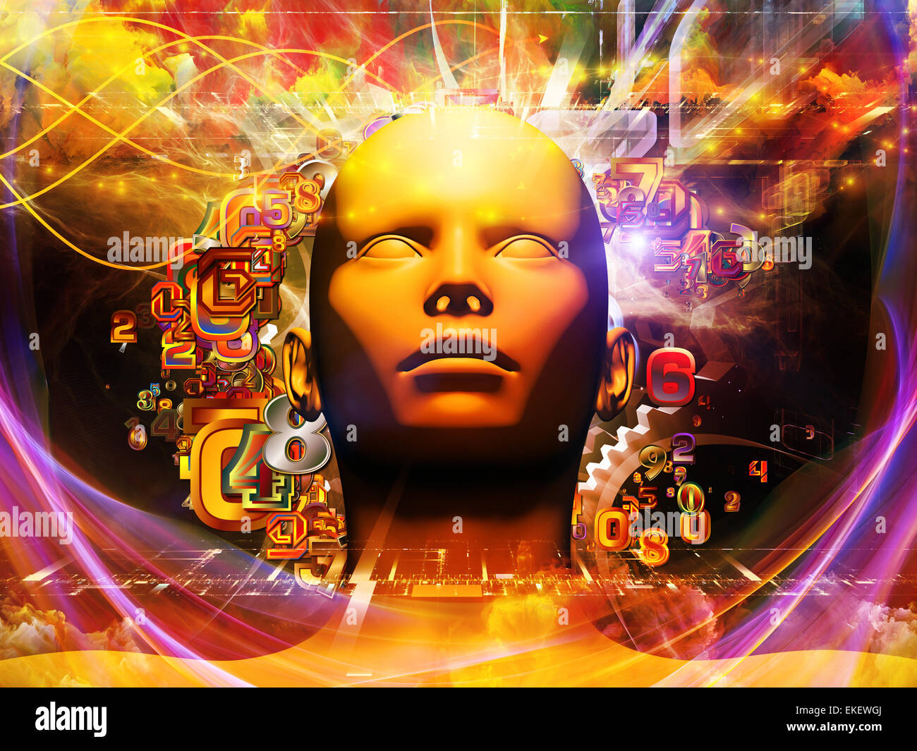 Energy of Digital Science Stock Photo - Alamy