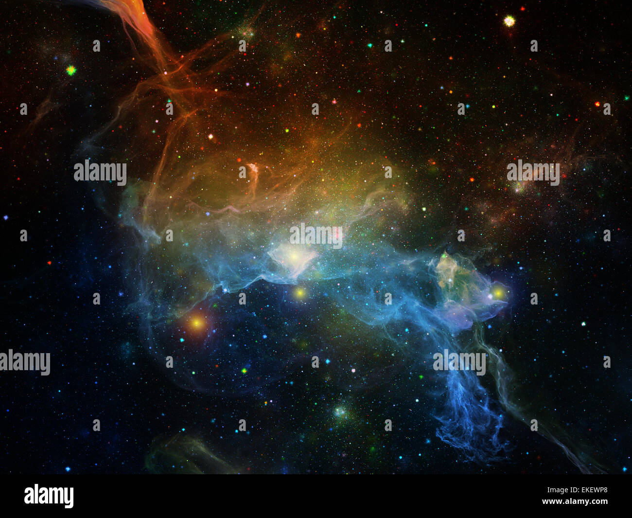 Visualization of Cosmos Stock Photo - Alamy