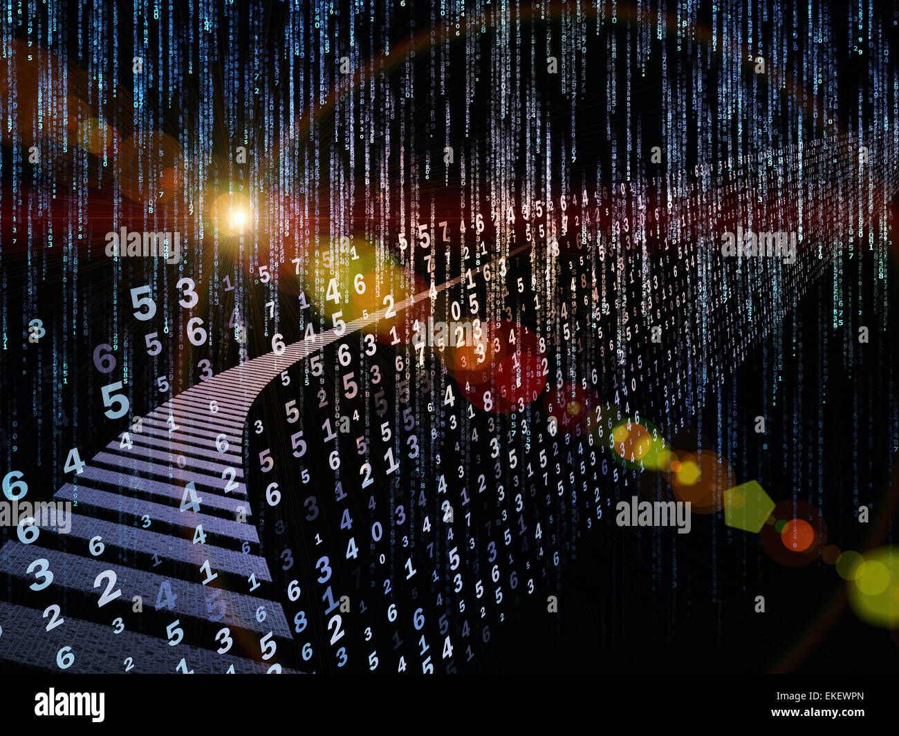 Vision of Information Stream Stock Photo - Alamy