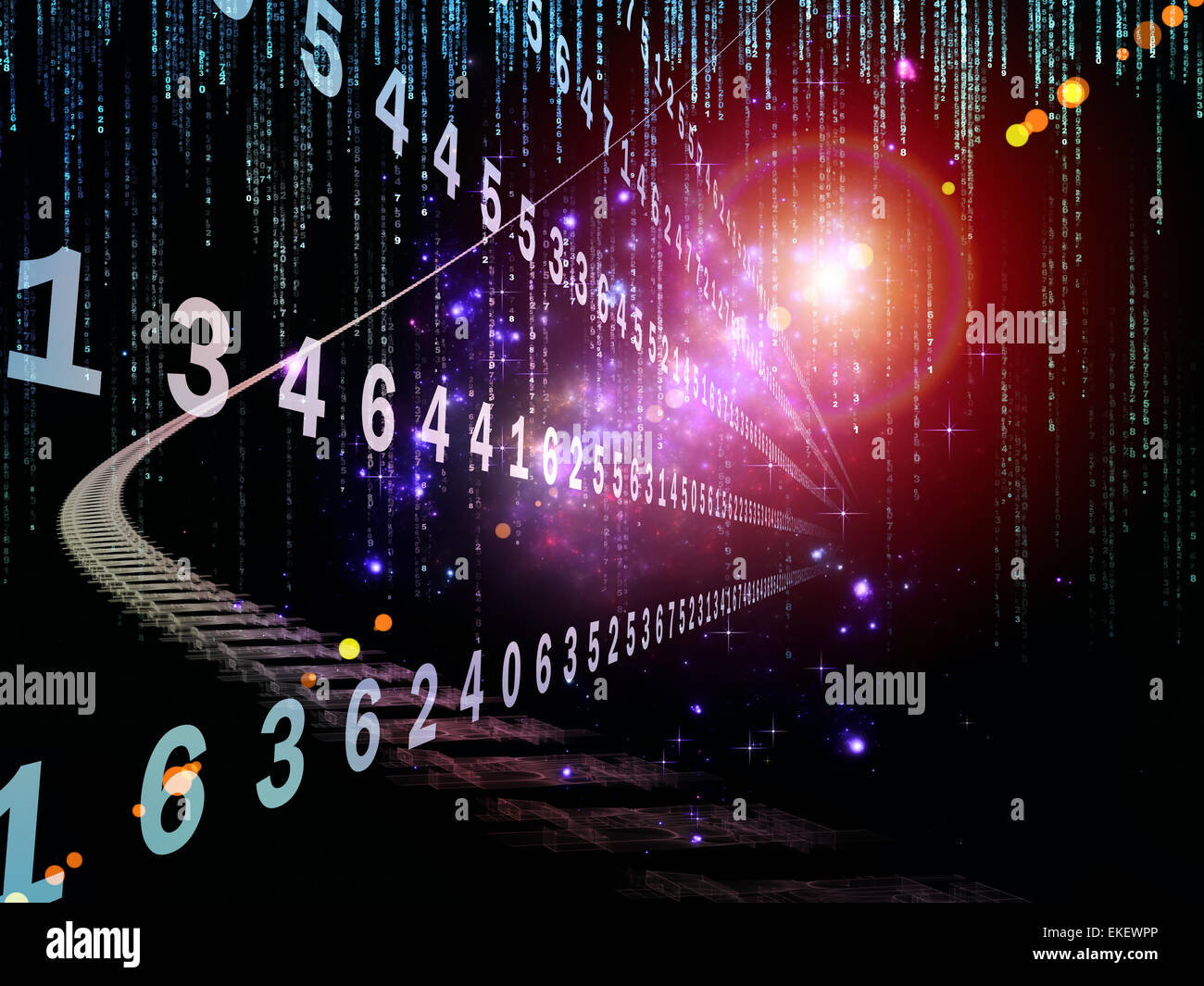 Numeric Information Stream Stock Photo - Alamy