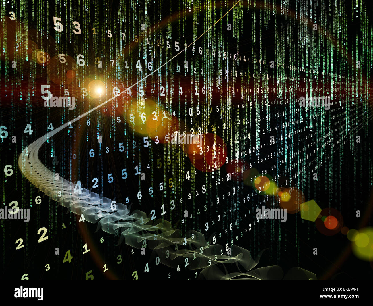 Numeric Information Stream Stock Photo - Alamy