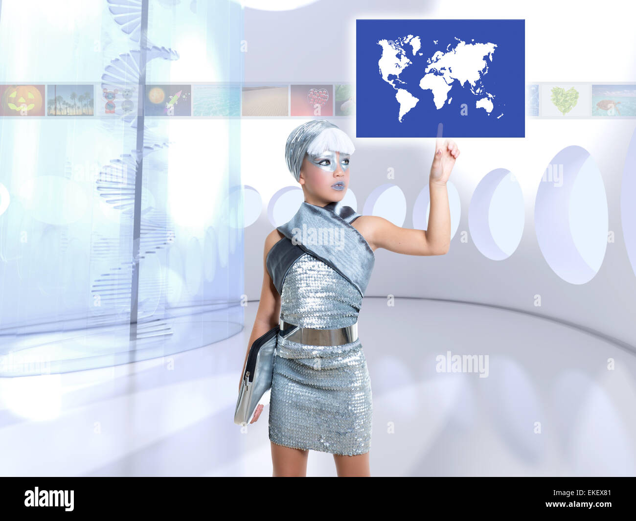 Girl in tech world hi-res stock photography and images - Alamy