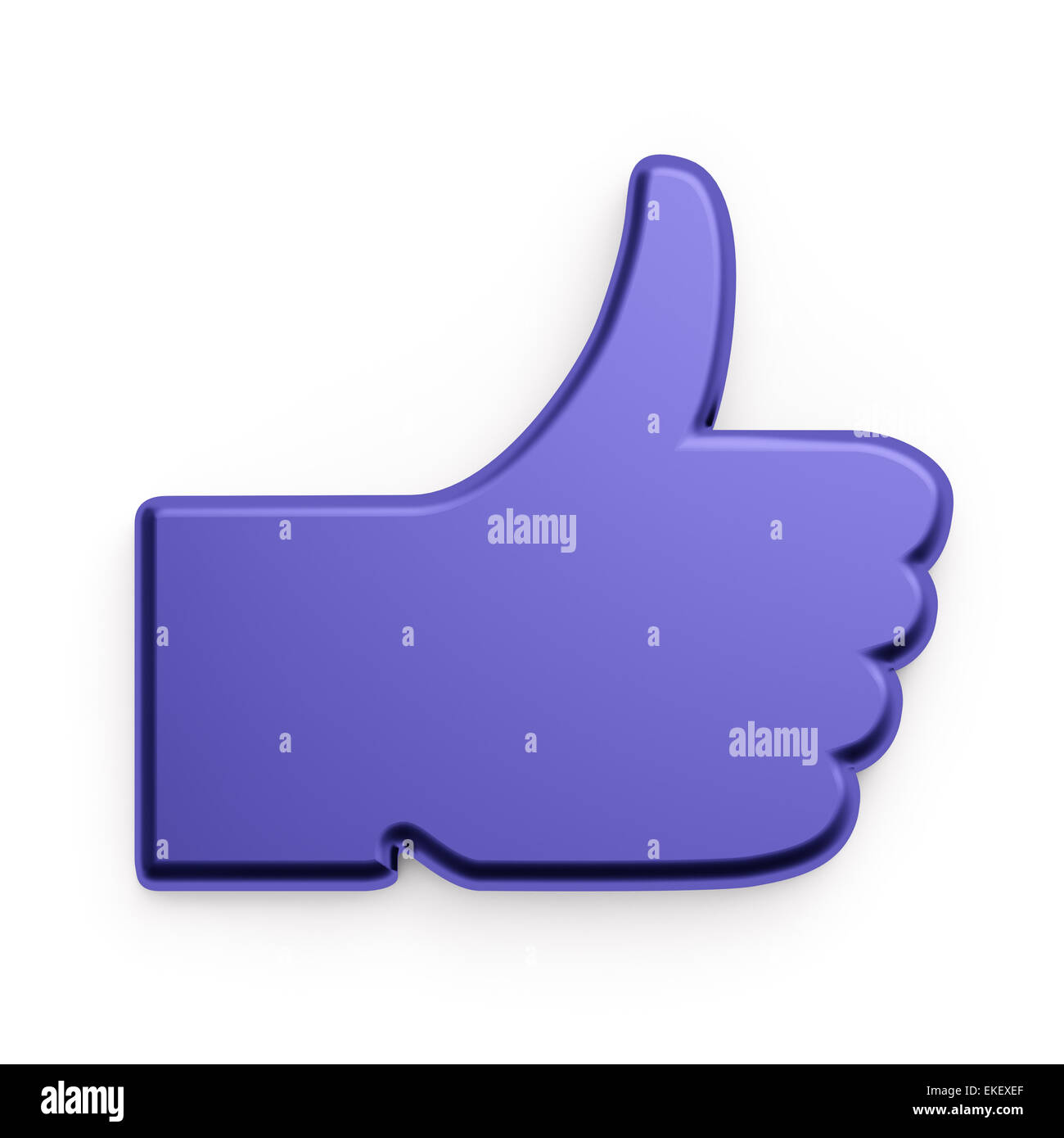 Like symbol on white background Stock Photo - Alamy