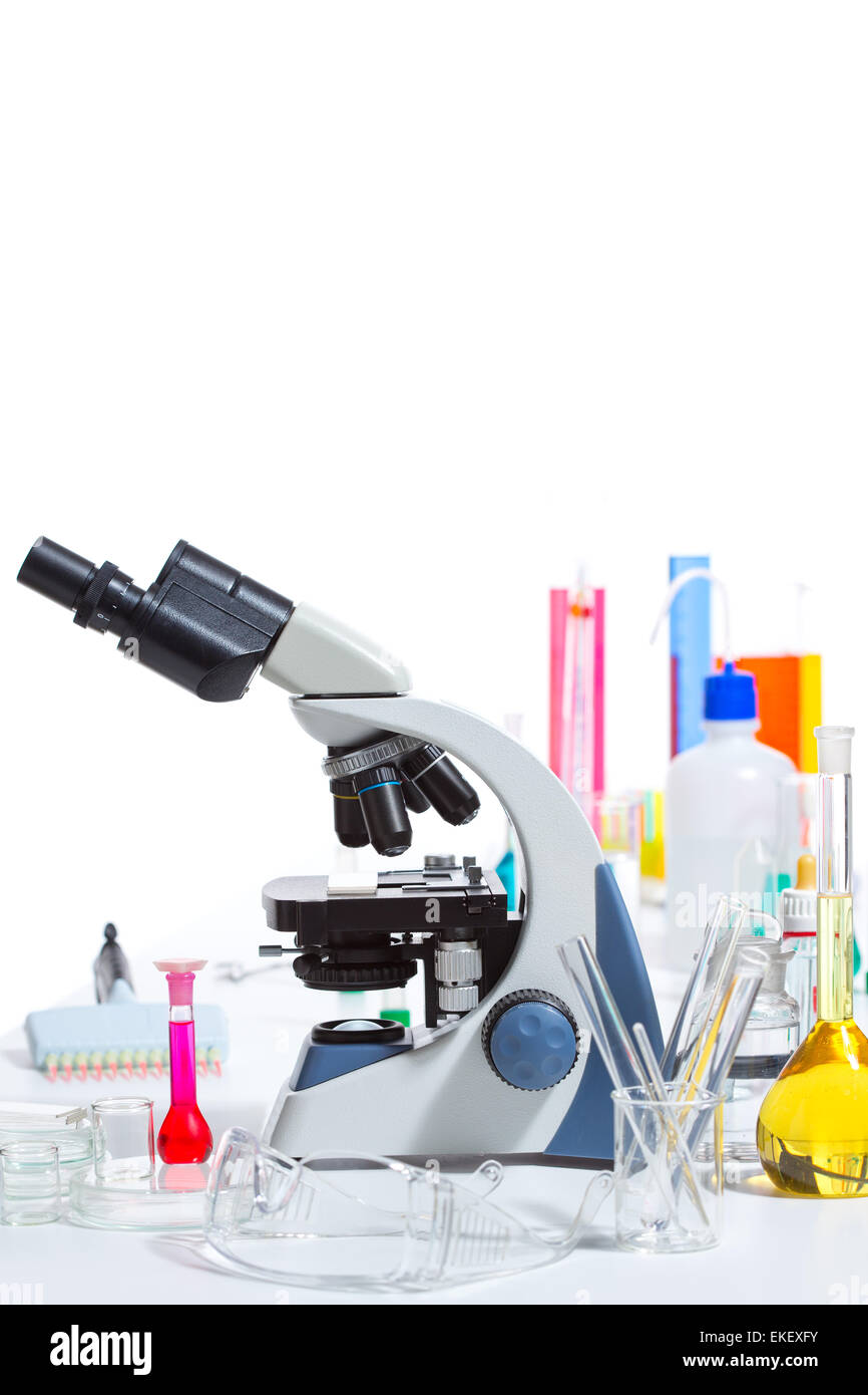 Chemical scientific laboratory stuff test tube flask Stock Photo - Alamy