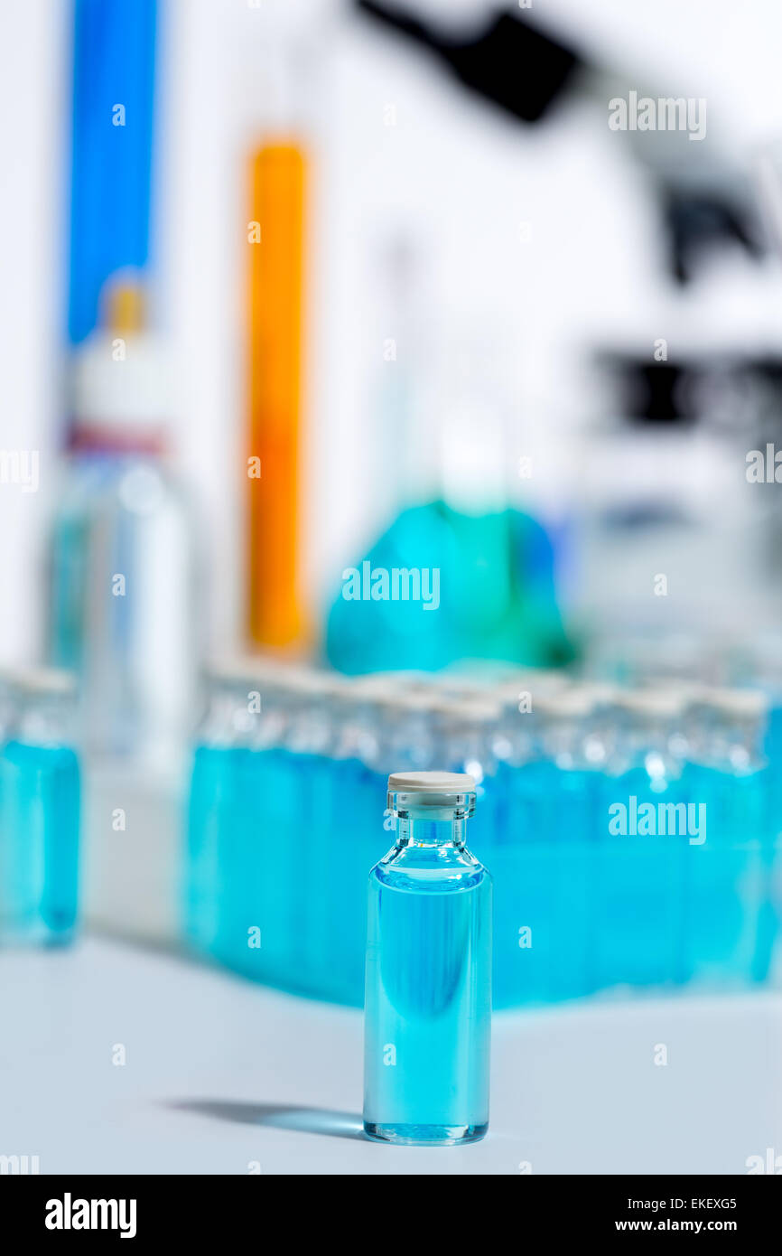 Chemical scientific laboratory stuff test tube flask Stock Photo - Alamy