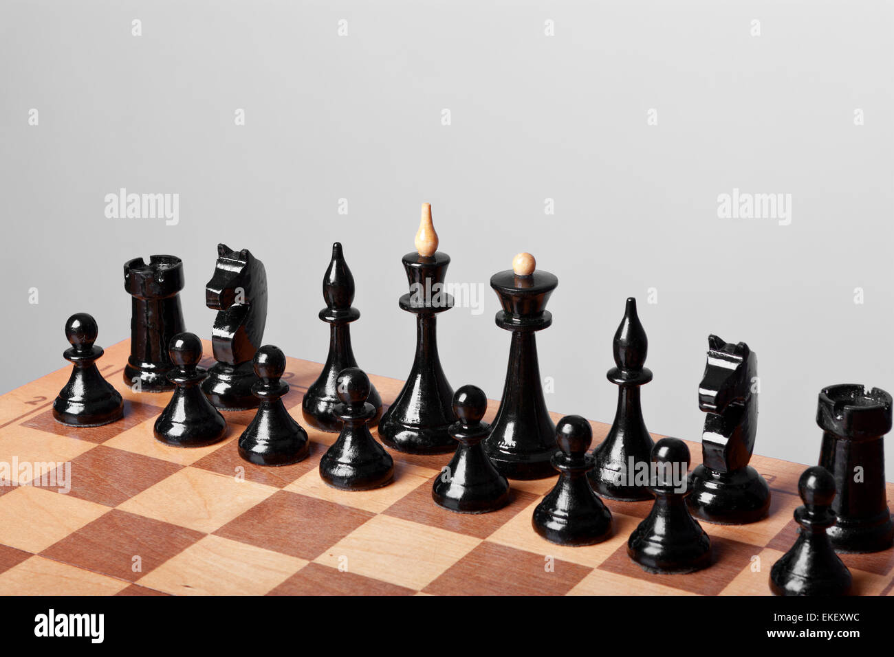 chess on grey background Stock Photo - Alamy