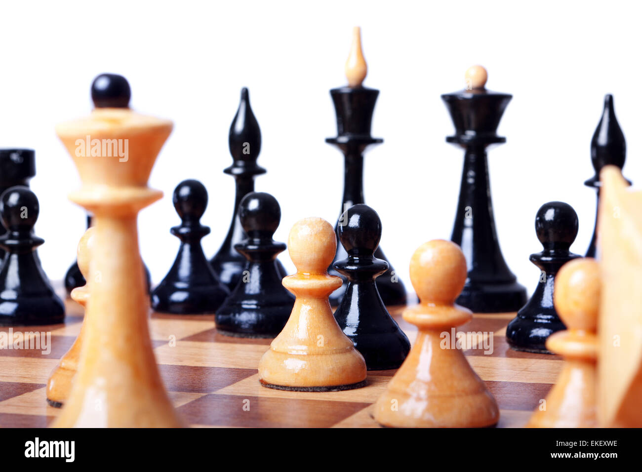 chess board focused closeup Stock Photo - Alamy