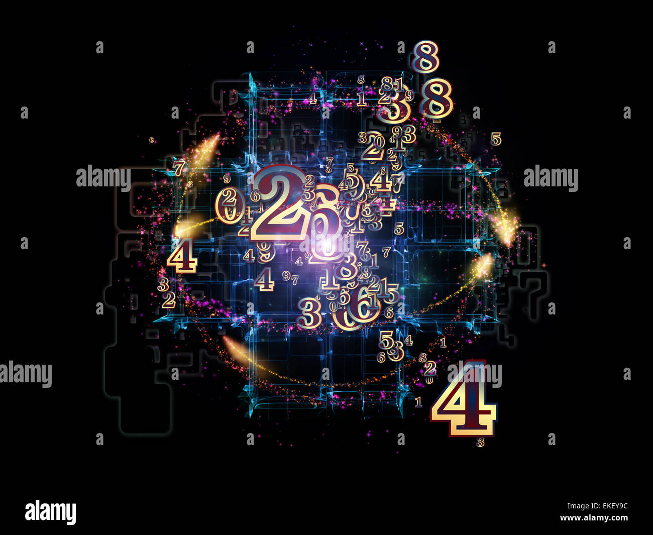 Number And Beyond Stock Photo - Alamy