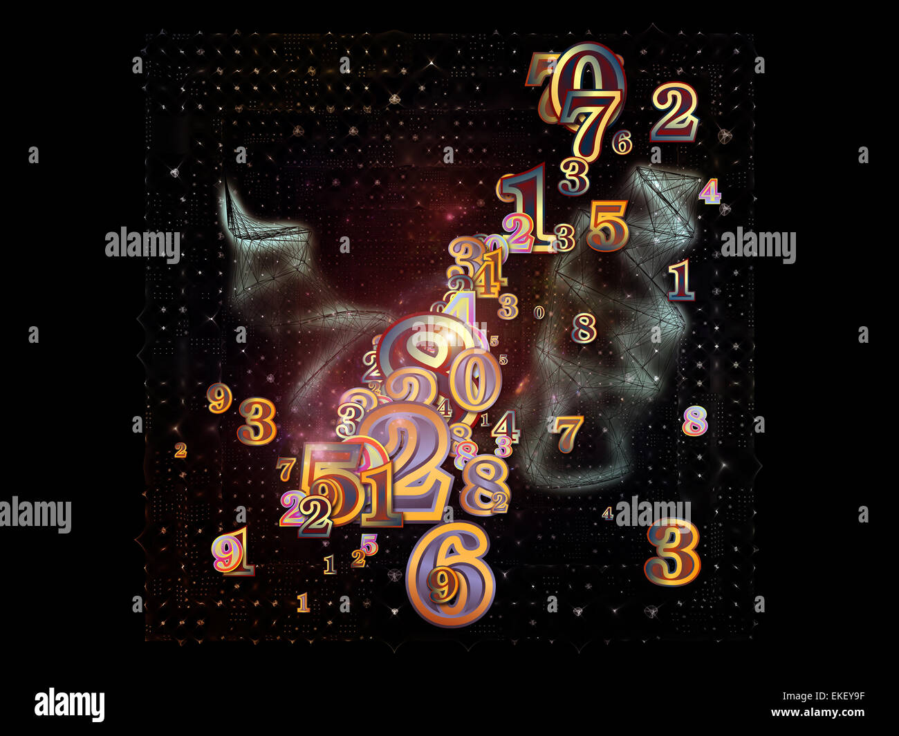 Inner Life of Numbers Stock Photo - Alamy
