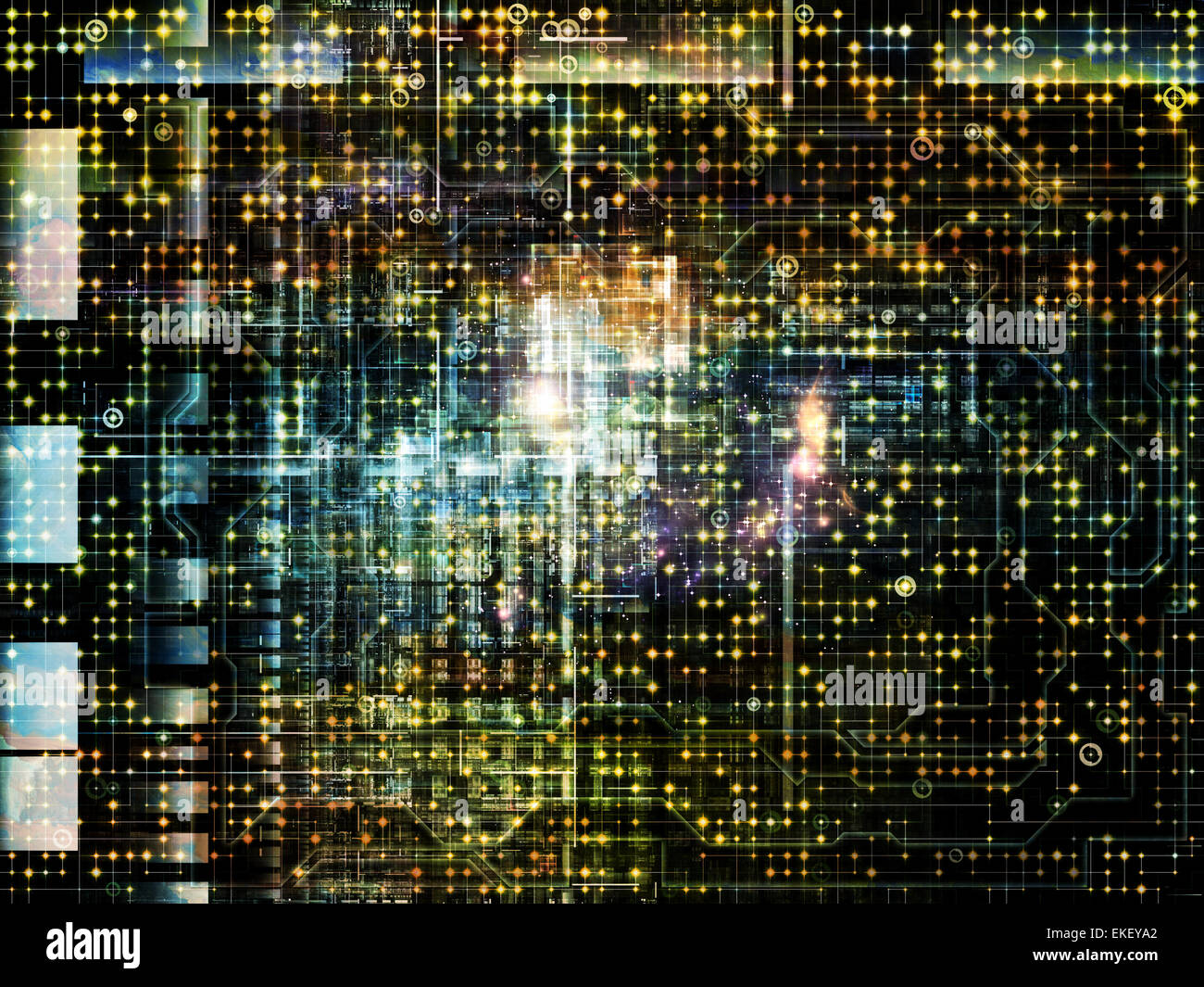 Network lights hi-res stock photography and images - Alamy