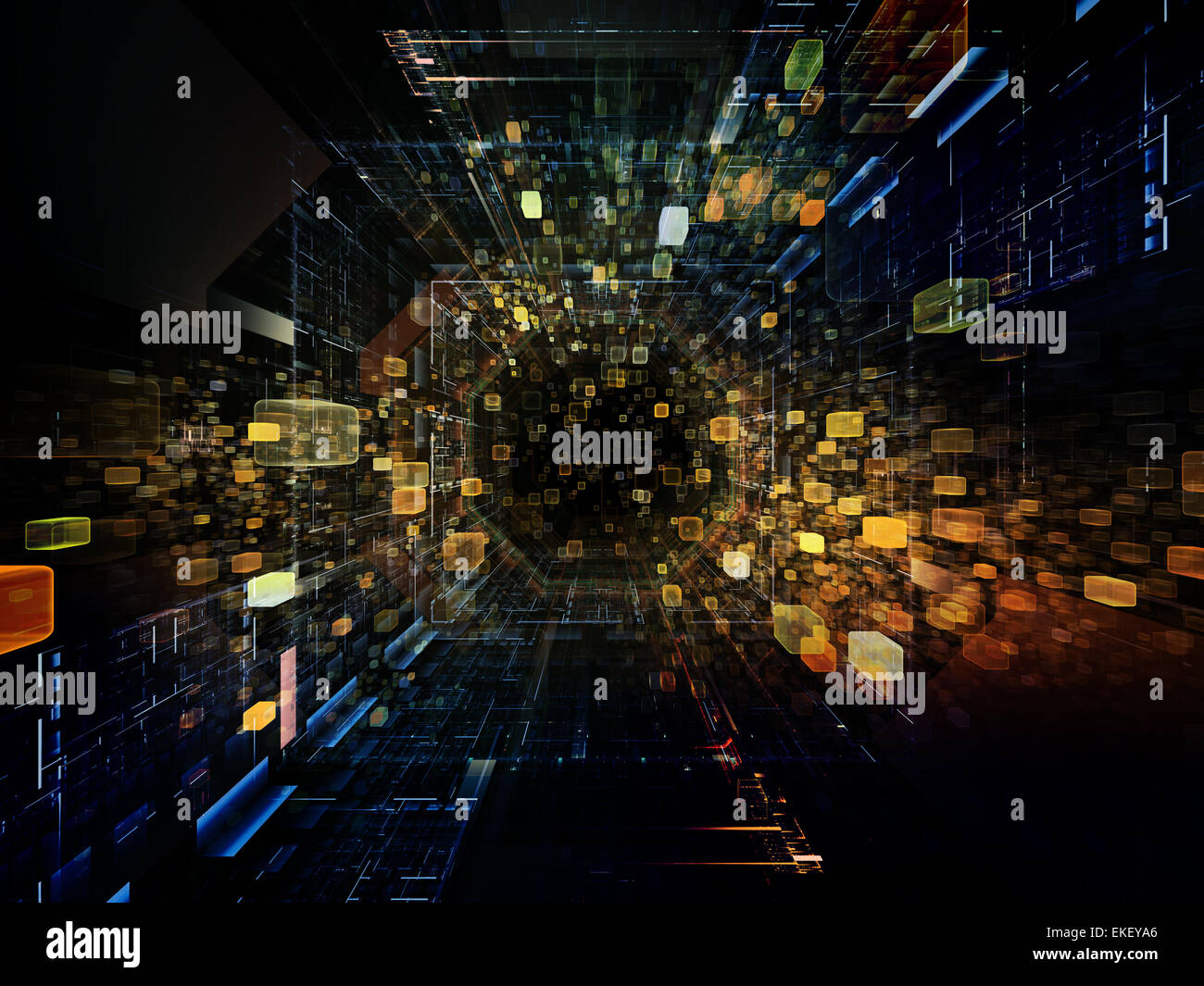 Advance of Virtual Space Stock Photo - Alamy