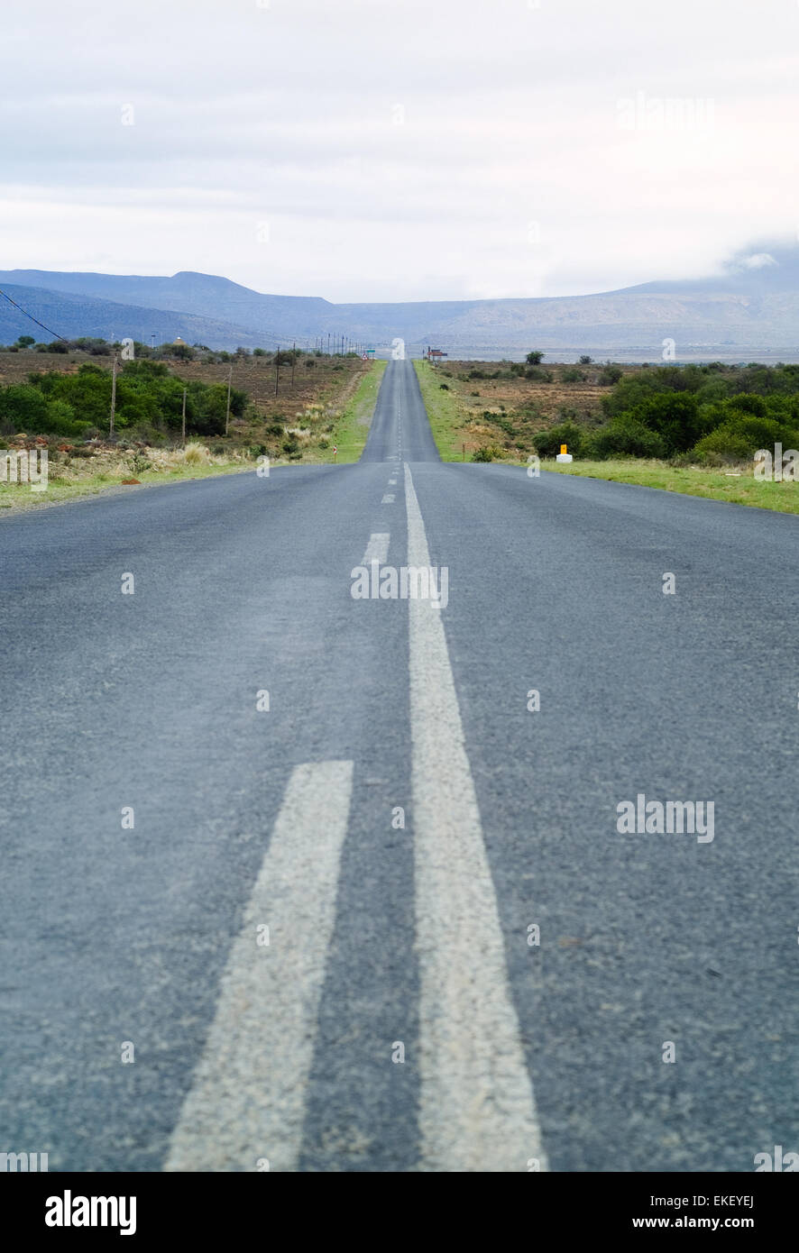 Long straight road Stock Photo - Alamy