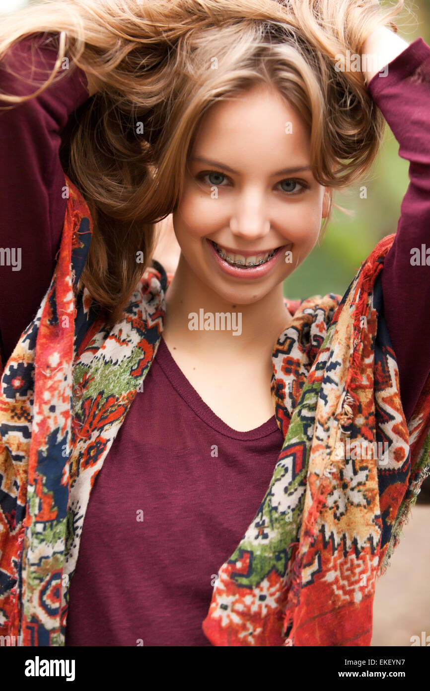 happy color teen Stock Photo - Alamy