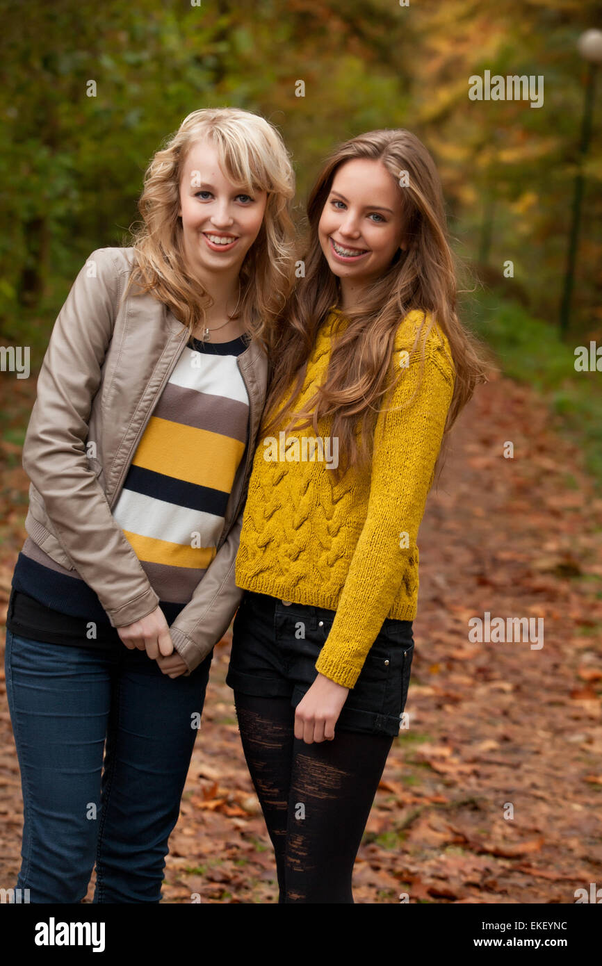 teenage girl in the forest Stock Photo - Alamy