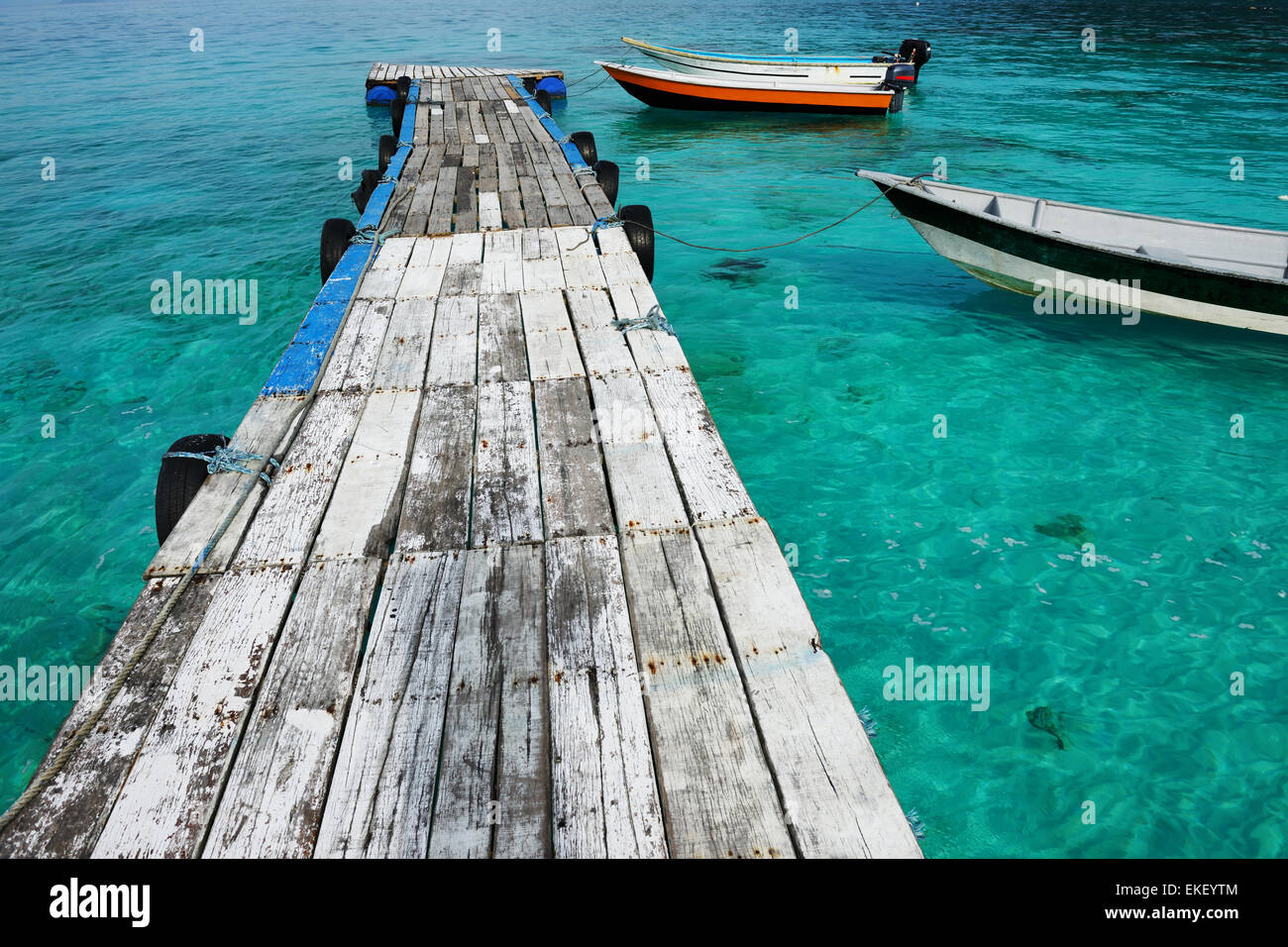 Beautiful beach jetty Stock Photo - Alamy