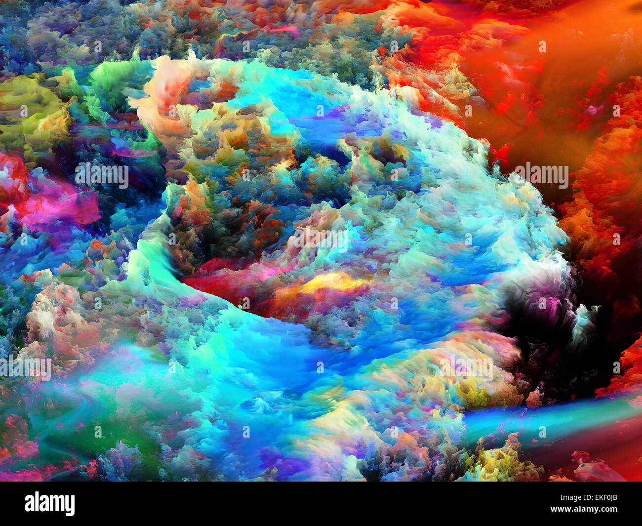 Dance of Fractal Paint Stock Photo - Alamy
