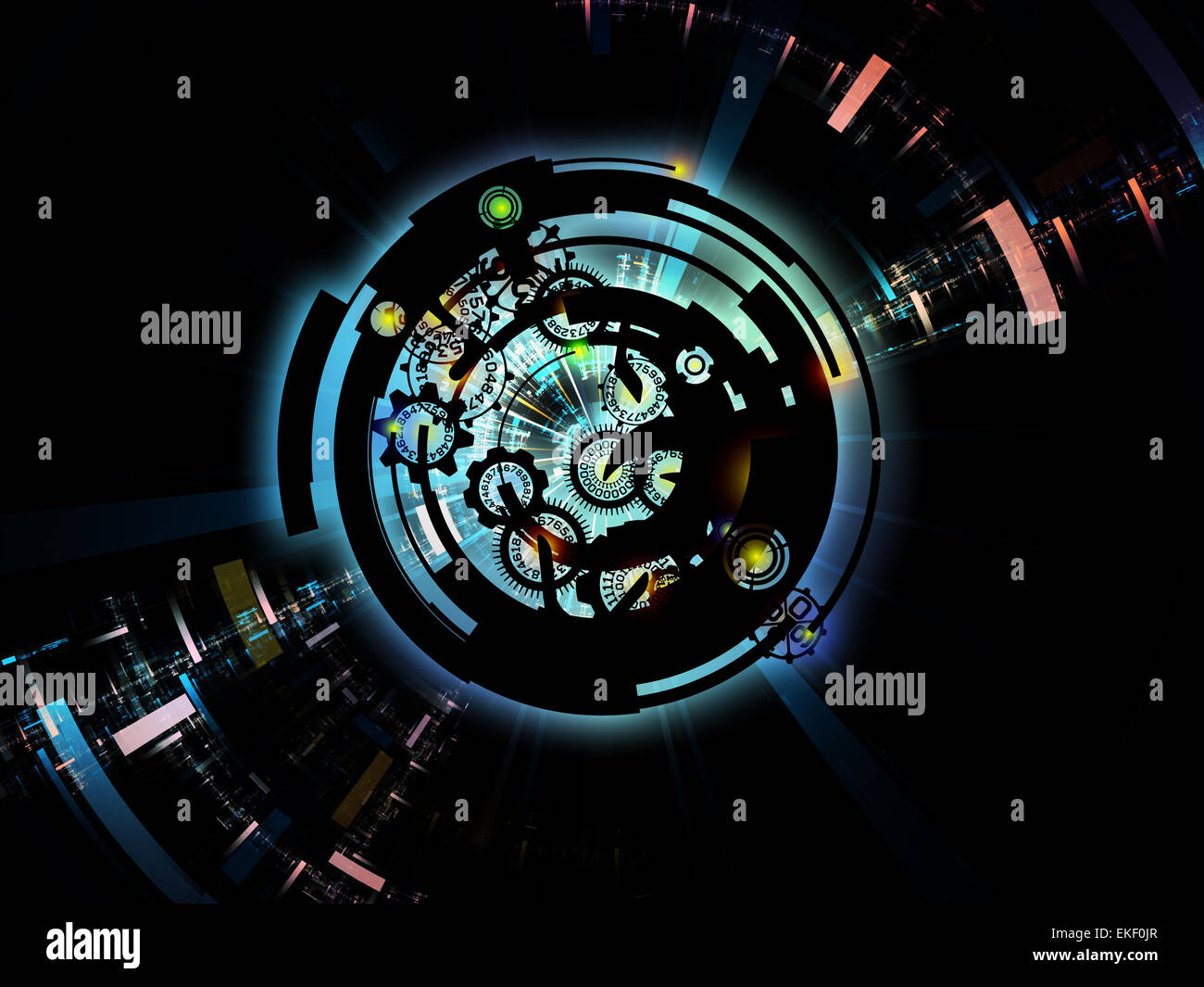 Digital Processing Colors Stock Photo - Alamy