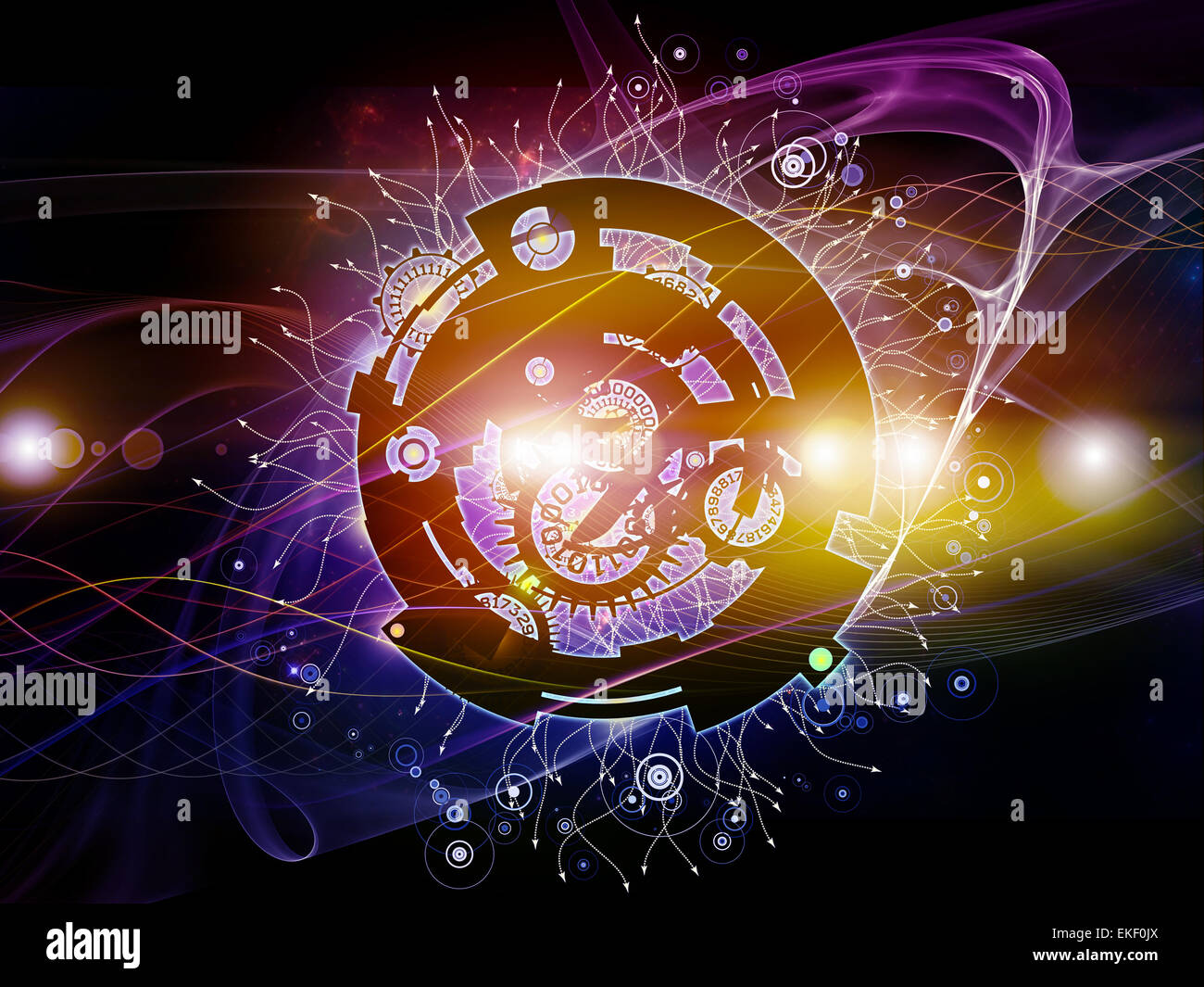 Digital Processing Backdrop Stock Photo - Alamy